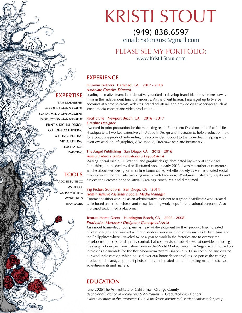 Resume – The Art of Kristi Stout